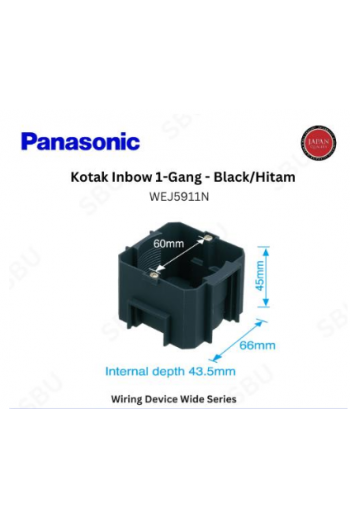 Inbow Dus/Inbow Doost/Inbow Doos Panasonic Hitam WEJ5911N