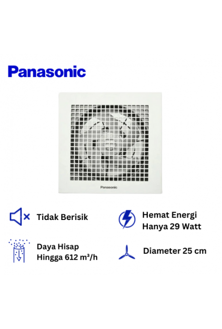 Panasonic FV-25TGU5-W Kipas Ventilasi Langit-langit 26W - Putih